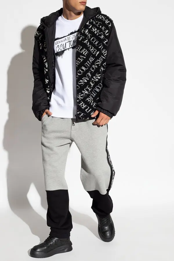 Versace Two-tone Drawstring Track Pants