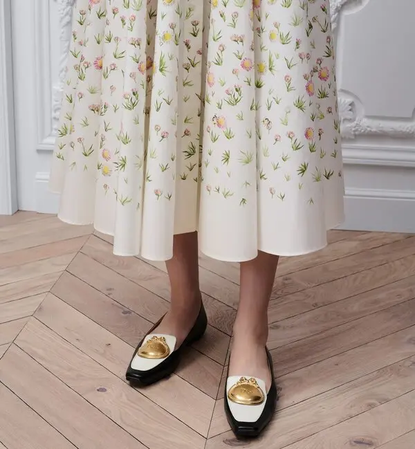 Dior Mid-length Belted Shirtdress With Hallmark Bee And Signature Print