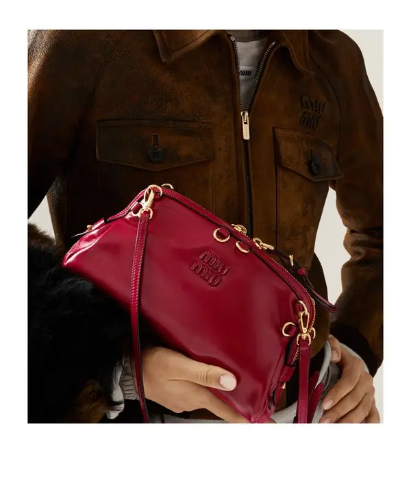 Miu Miu Caprice Leather Clutch