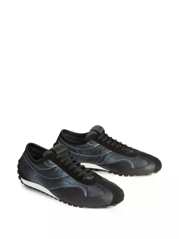 Balmain Racing Low Trainers In Nylon And Leather
