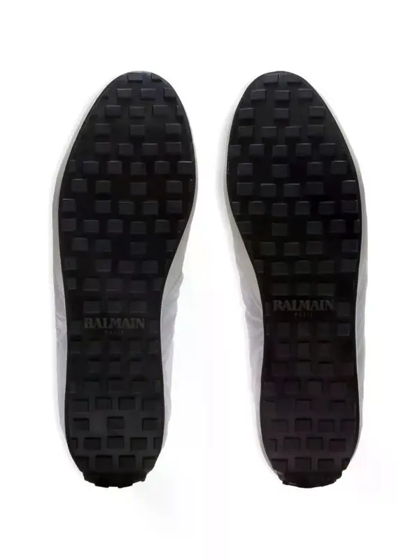 Balmain Racing Low Trainers In Nylon And Leather