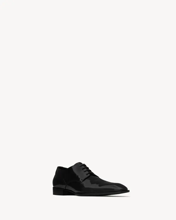 Saint Laurent Patent Leather Derby Shoes