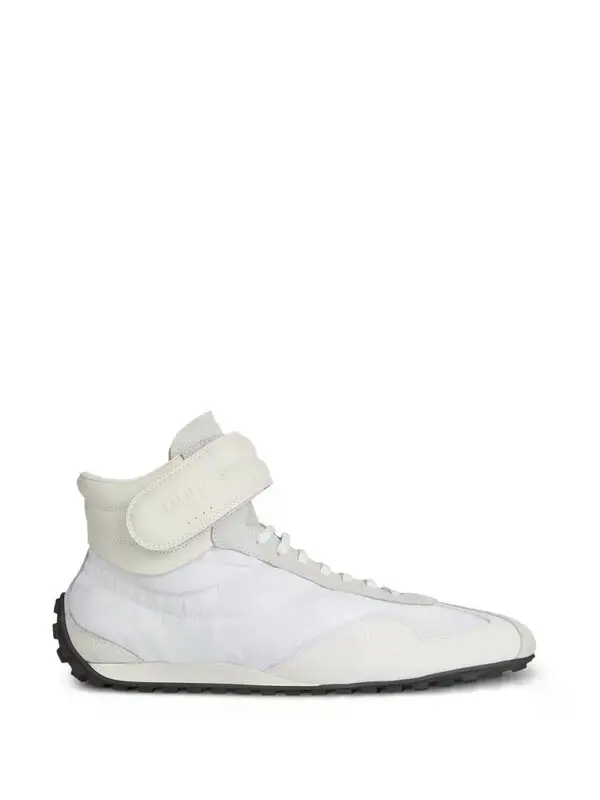 Balmain Racing Mid-top Trainers - White