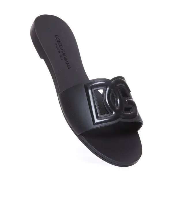 Dolce & Gabbana Logo Cut-out Open-toe Slides