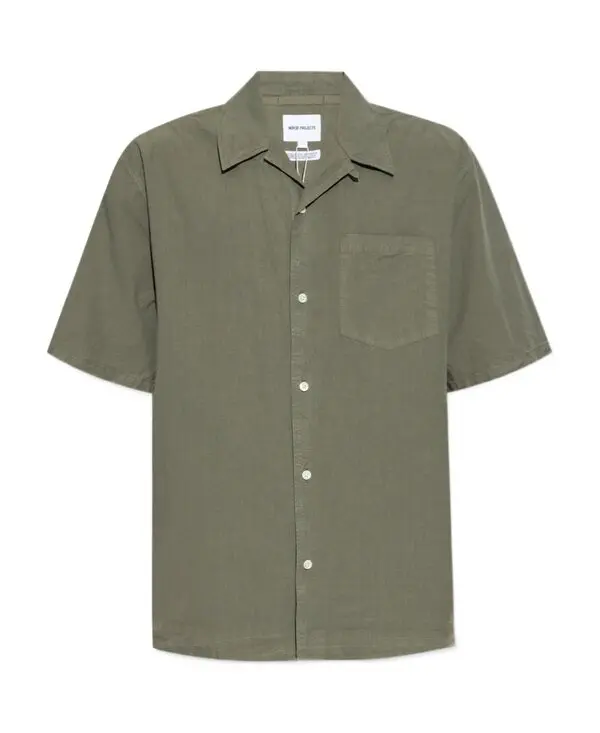 Norse Projects Notch-collar Short-sleeve Shirt - Gray