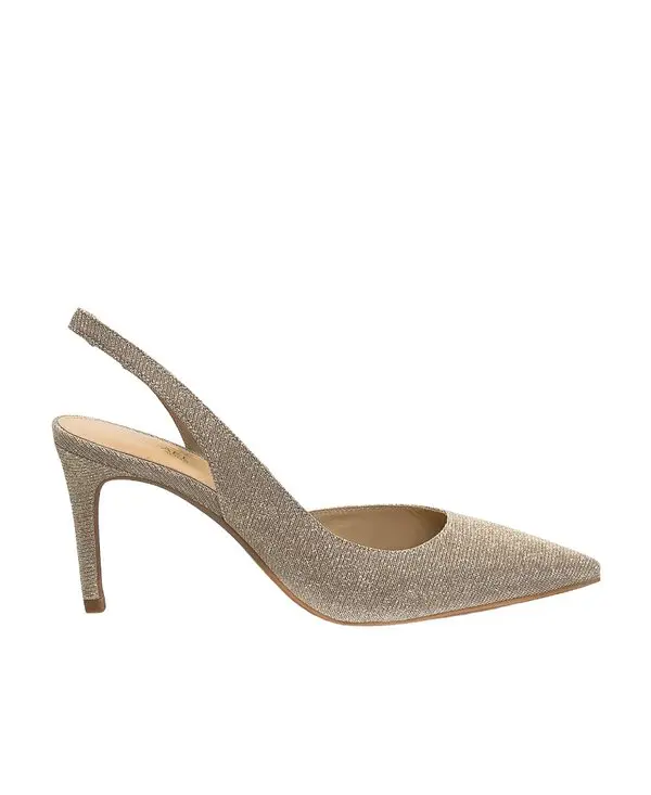 Michael Kors Chelsea Slingback Lurex Pumps - Nude