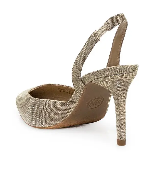 Michael Kors Chelsea Slingback Lurex Pumps