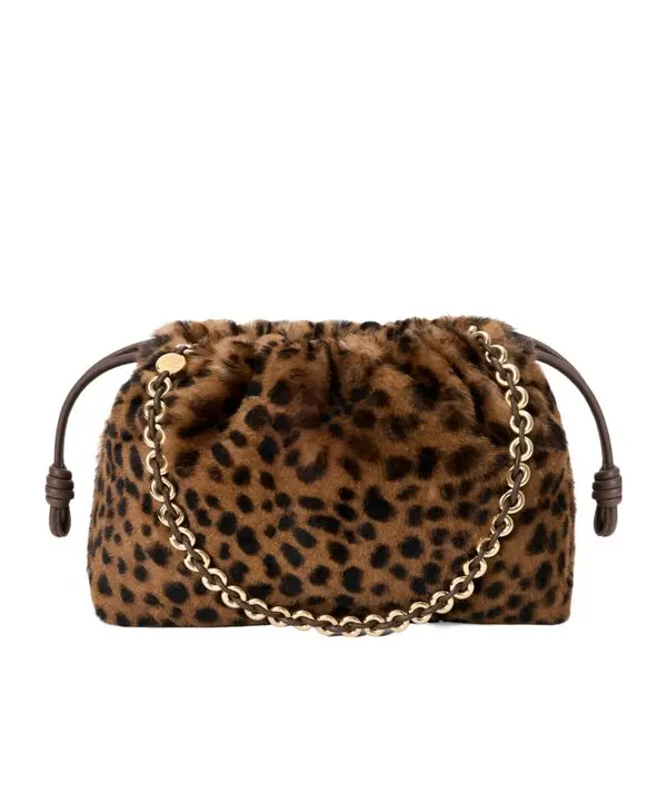 Loewe Leopard Chain Clutch Bag
