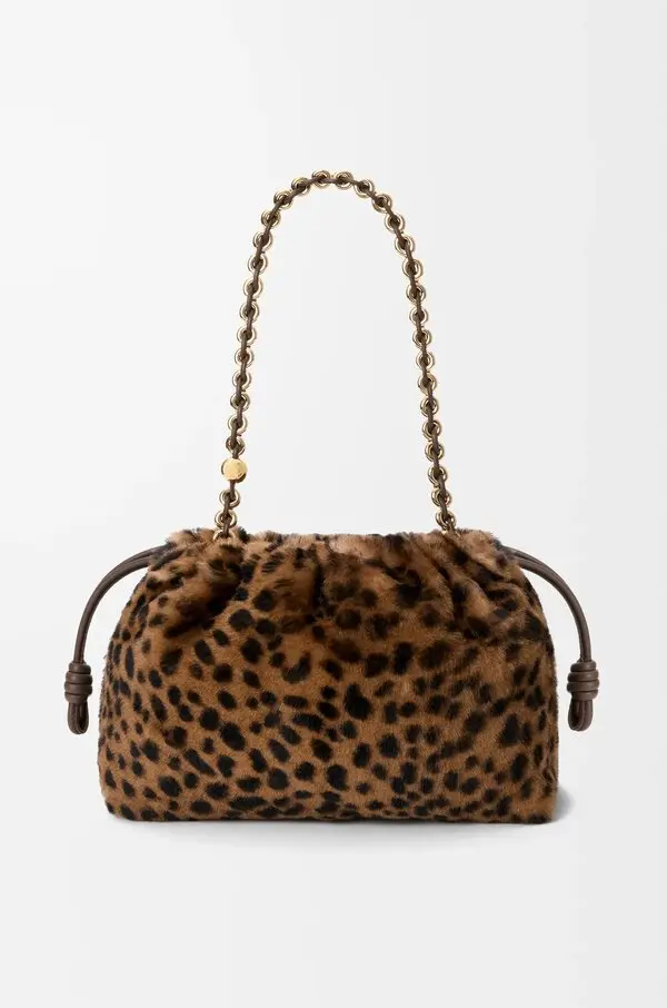 Loewe Leopard Chain Clutch Bag