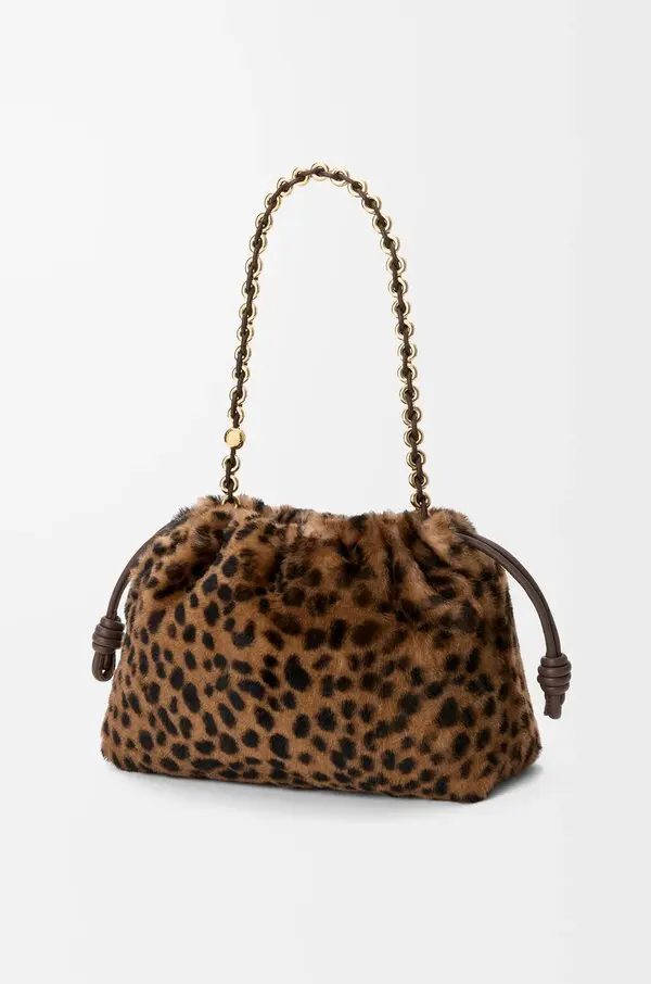 Loewe Leopard Chain Clutch Bag