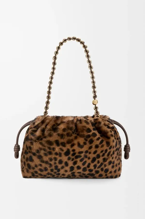 Loewe Leopard Chain Clutch Bag