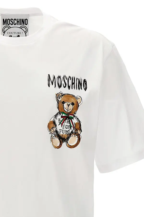 Moschino Teddy Bear Printed Crewneck T-shirt