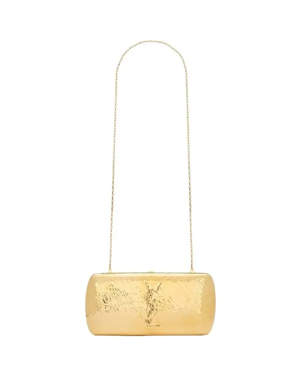 Saint Laurent Evening Logo Plaque Clutch Bag