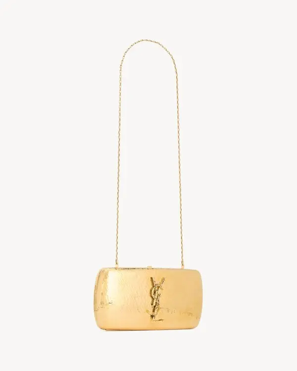 Saint Laurent Evening Logo Plaque Clutch Bag