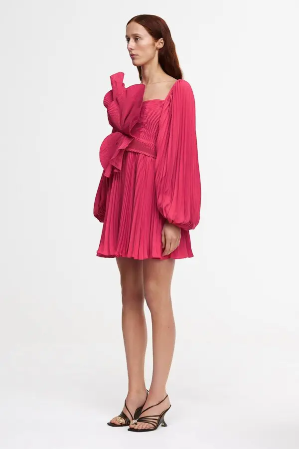 Acler Pleated Mini Dress