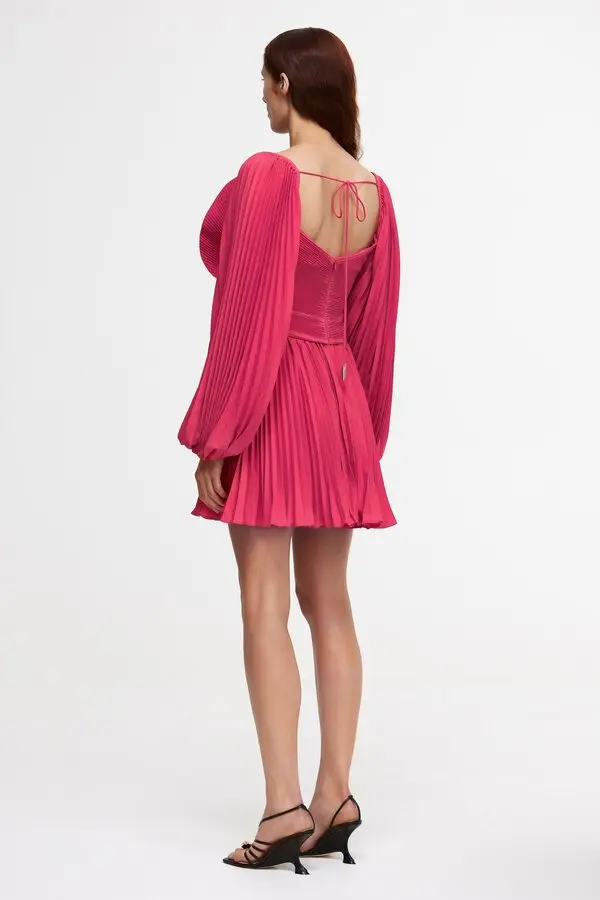 Acler Pleated Mini Dress