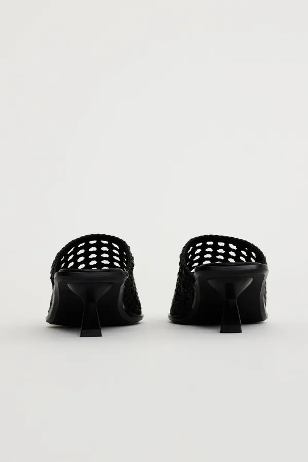 Acler Basketown Mule With Hand-woven Upper