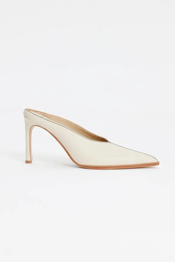 Acler Ocheson Mule High Heel - Vanilla