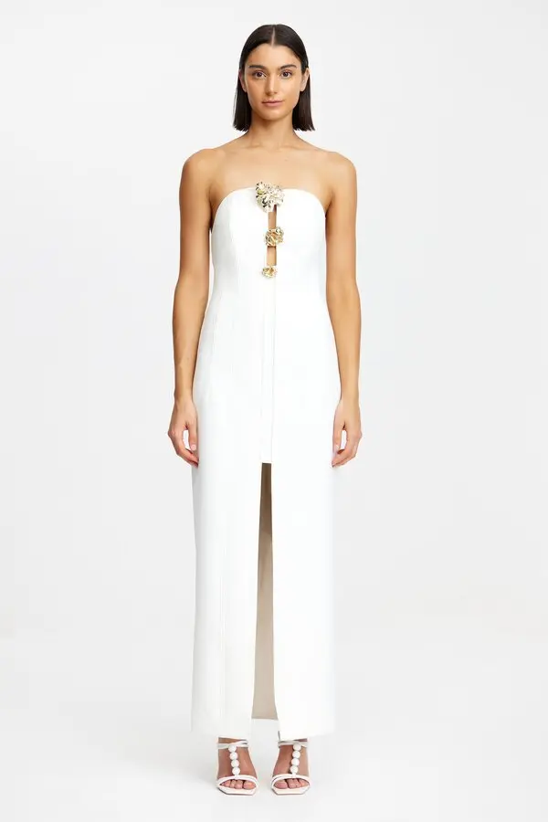 Acler Hawick Maxi Dress - Ivory