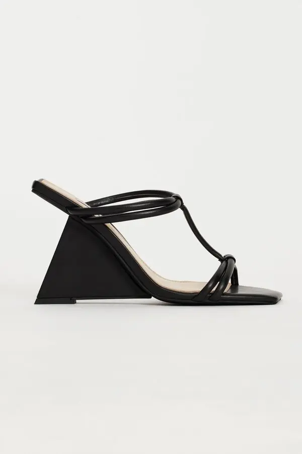 Acler Clarkson Wedge Sandals - Black