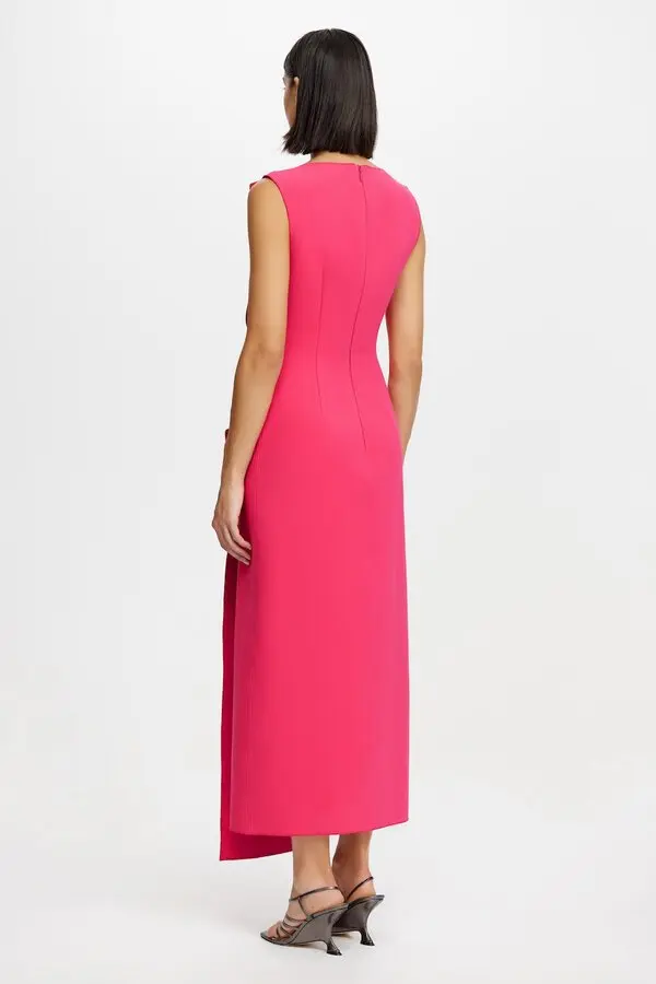 Acler Normanhill Midi Dress - Berry Pink