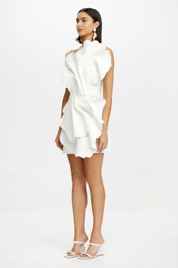 Acler Oake Mini Dress - Ivory
