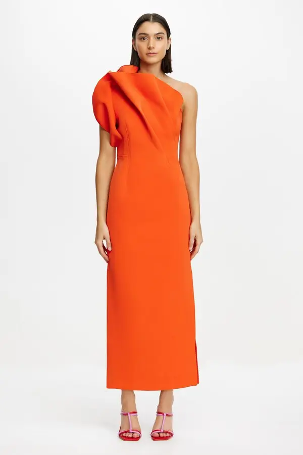 Acler Hawkley Midi Dress - Rosso