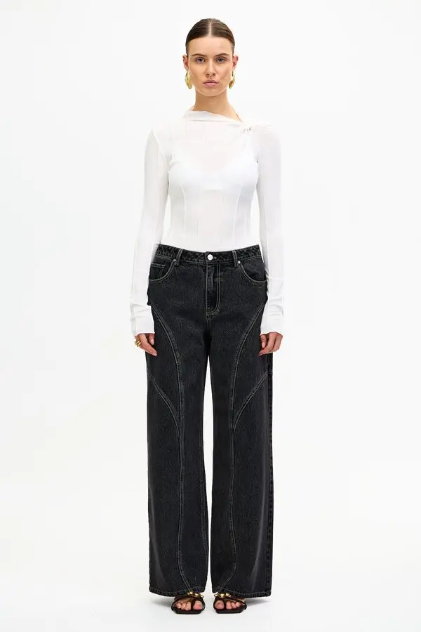 Acler Lowerlee Jean - Black