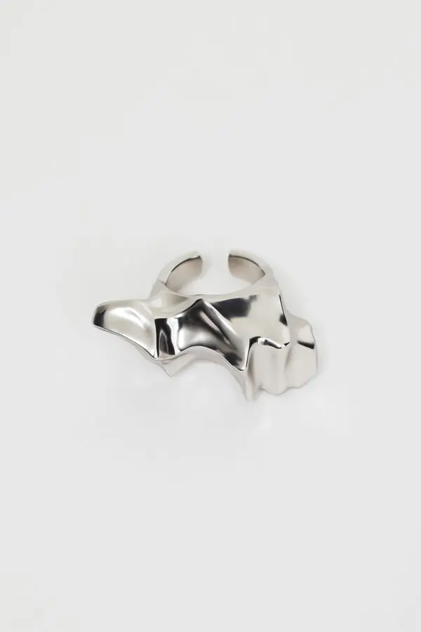 Acler Elford Double Ring - Silver