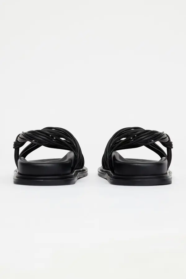 Acler Iverly Knot Sandal - Black