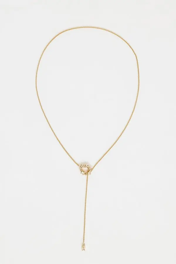 Acler Elford Lariat Necklace - Gold