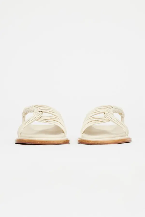 Acler Iverly Knot Sandal - Vanilla