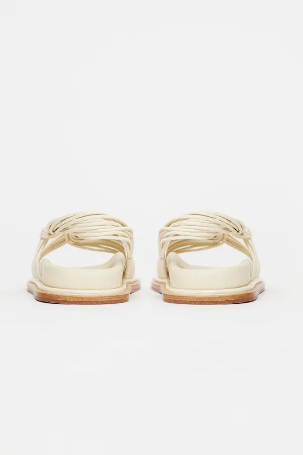 Acler Iverly Knot Sandal - Vanilla