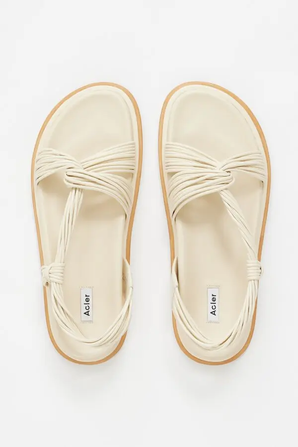 Acler Iverly Knot Sandal - Vanilla