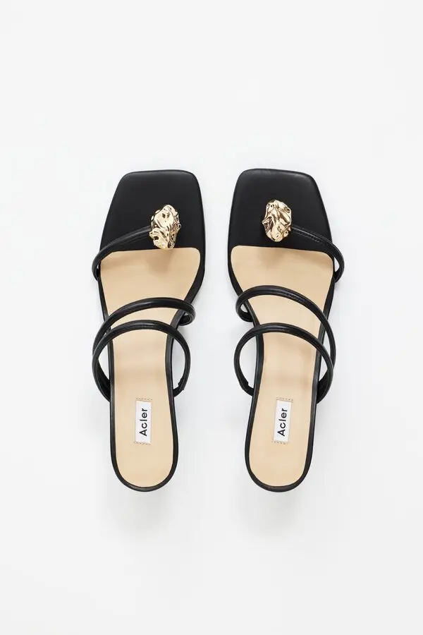 Acler Gateside Sandals - Black