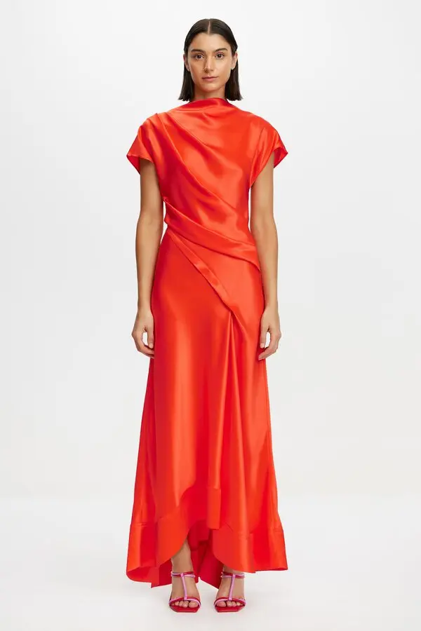 Acler Glatton Maxi Dress - Rosso