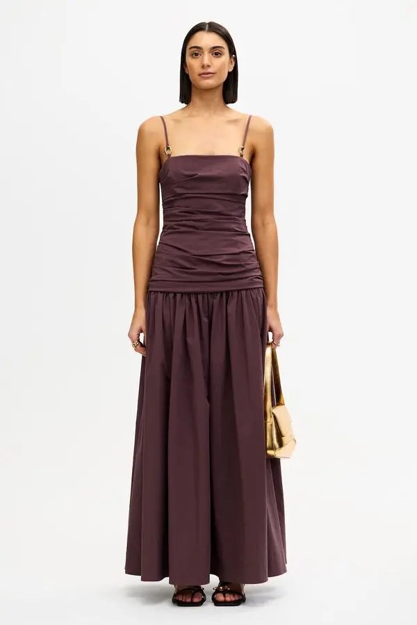Acler Pembrey Maxi Dress - Cocoa