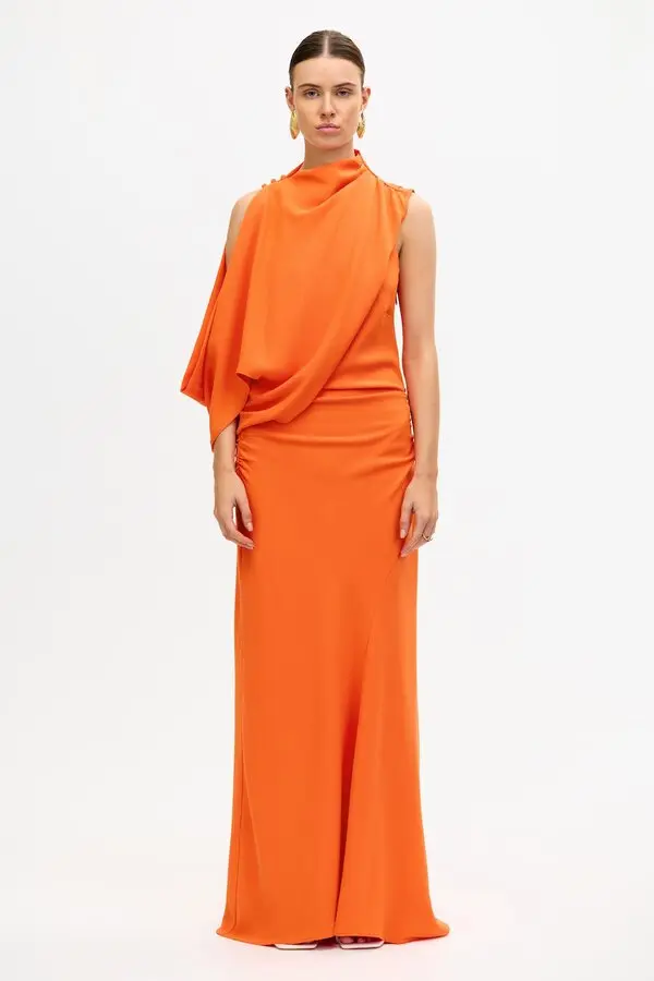 Acler Wilcott Maxi Dress - Fanta