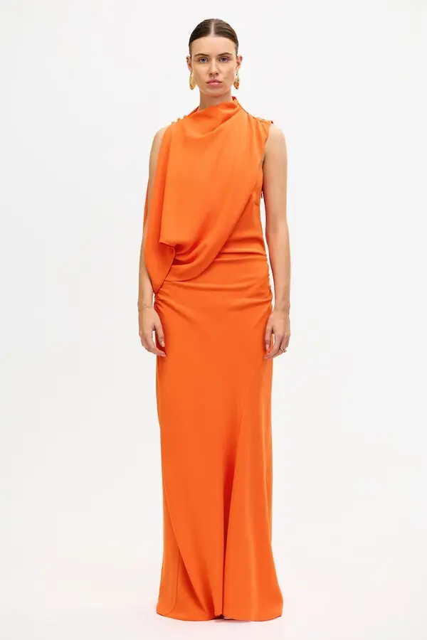 Acler Wilcott Maxi Dress - Fanta