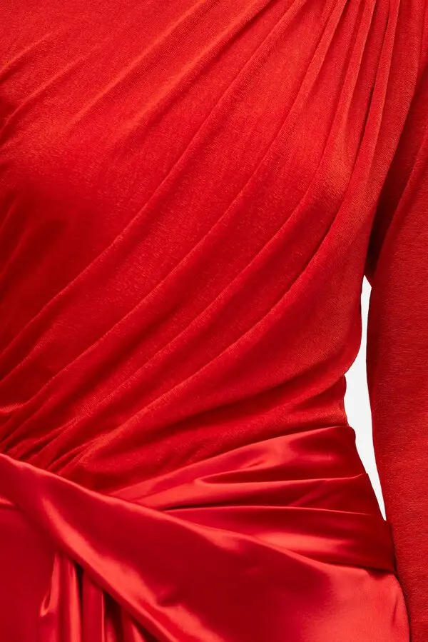 Acler Hertfordshire Maxi Dress - Cherry