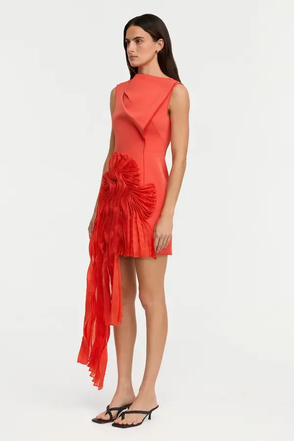 Acler Aberleigh Mini Dress - Chilli