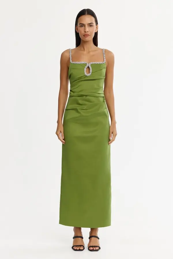 Acler Astonhall Maxi Dress - Basil Green