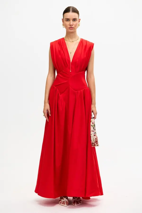 Acler Innoxhill Maxi Dress - Cherry