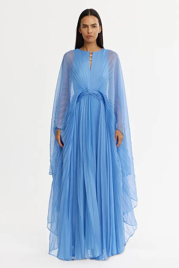 Acler Orleton Maxi Dress - Lake Blue