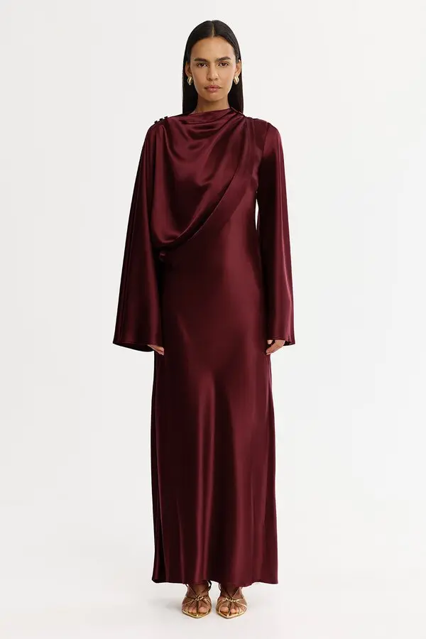 Acler Easthill Maxi Dress - Mahogany