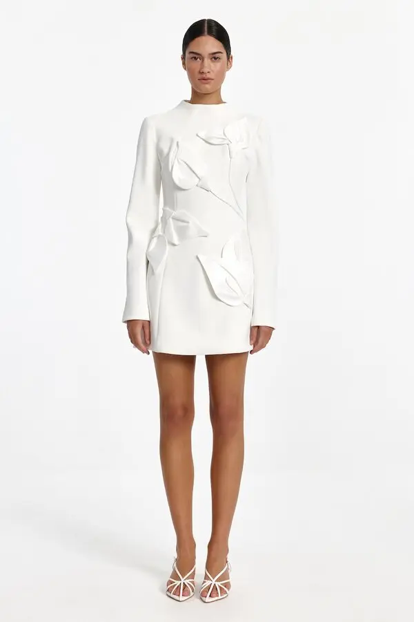 Acler Kadence Mini Dress - Ivory