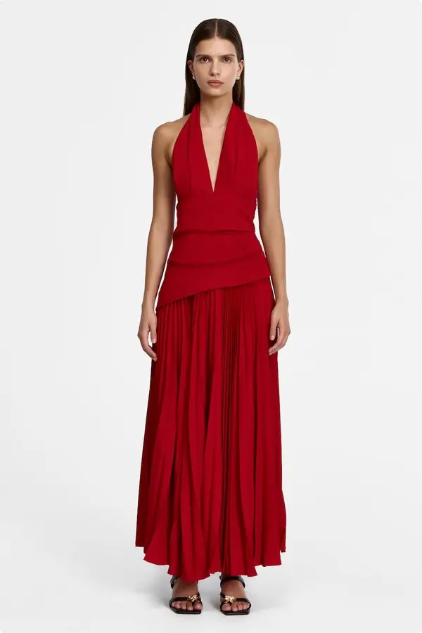 Acler Kerrison Maxi Dress - Garnet