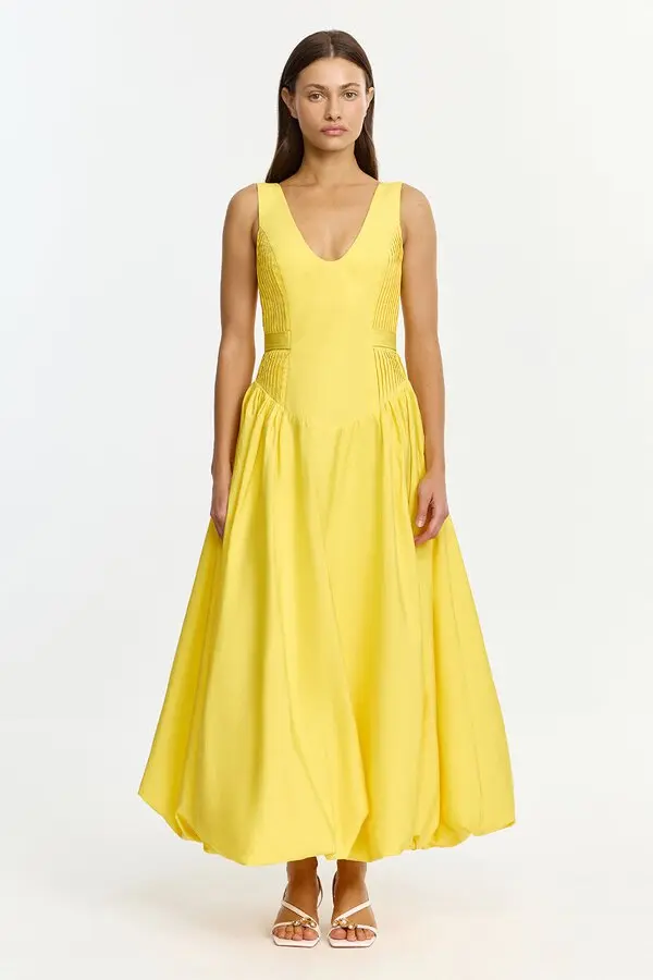 Acler Horedon Maxi Dress - Daffodil