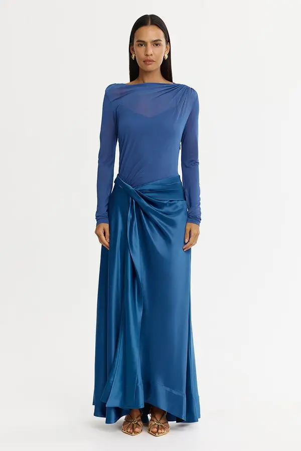 Acler Hertfordshire Maxi Dress - Deep Sapphire