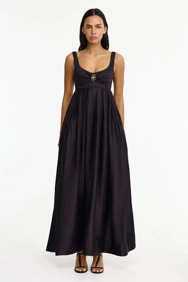 Acler Perinkle Maxi Dress - Black